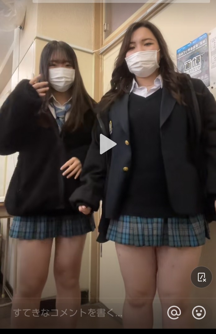 【画像】ムチムチJKさん、TikTokにムチムチボディを投稿wwwwwwwwww